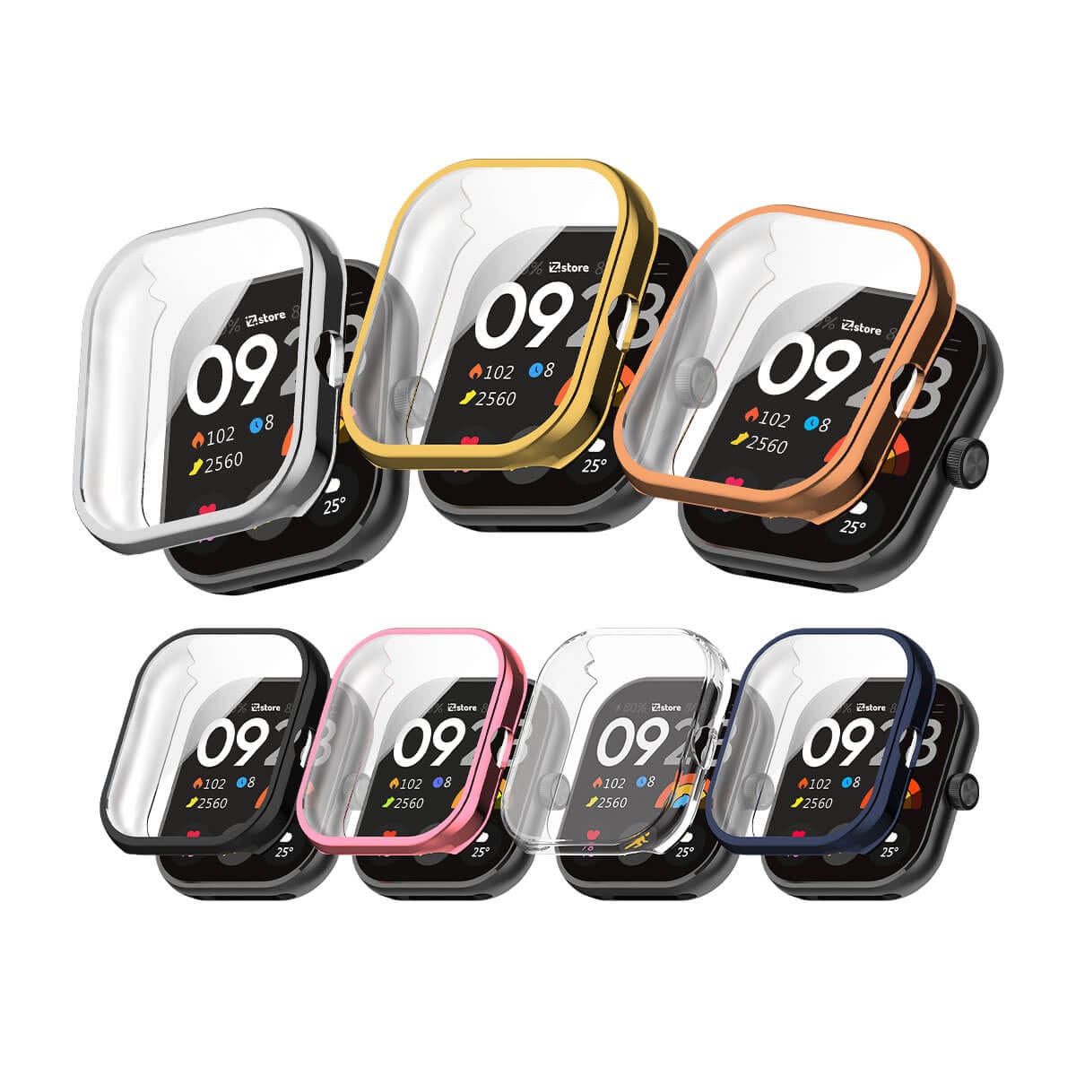 Case con Protector Redmi Watch 4 Color Metalizado - IziStore Peru